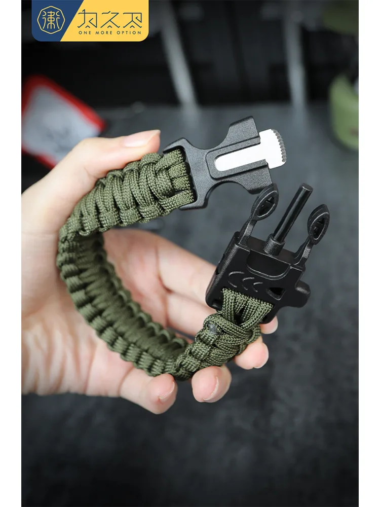 WETACTICS Outdoor survival hand rope multifunctional bracelet umbrella ...